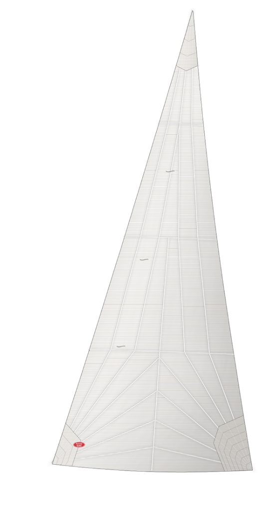 Hanked radial cut ocean headsail - Kemp Sails